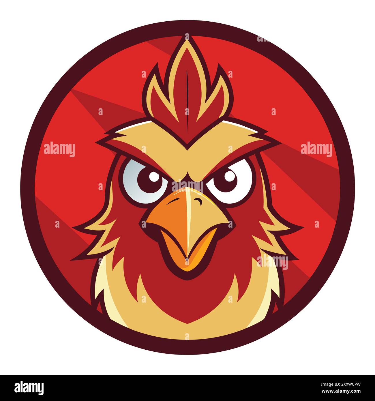 Angry chicken logo Stock Vector Images - Alamy