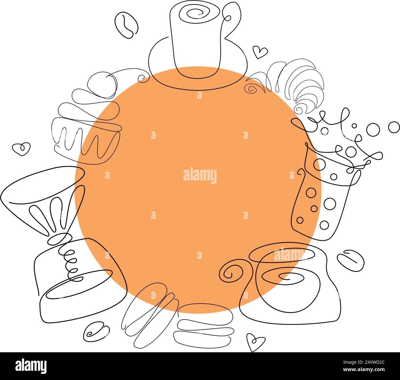 Greeting card design hand Stock Vector Images - Alamy