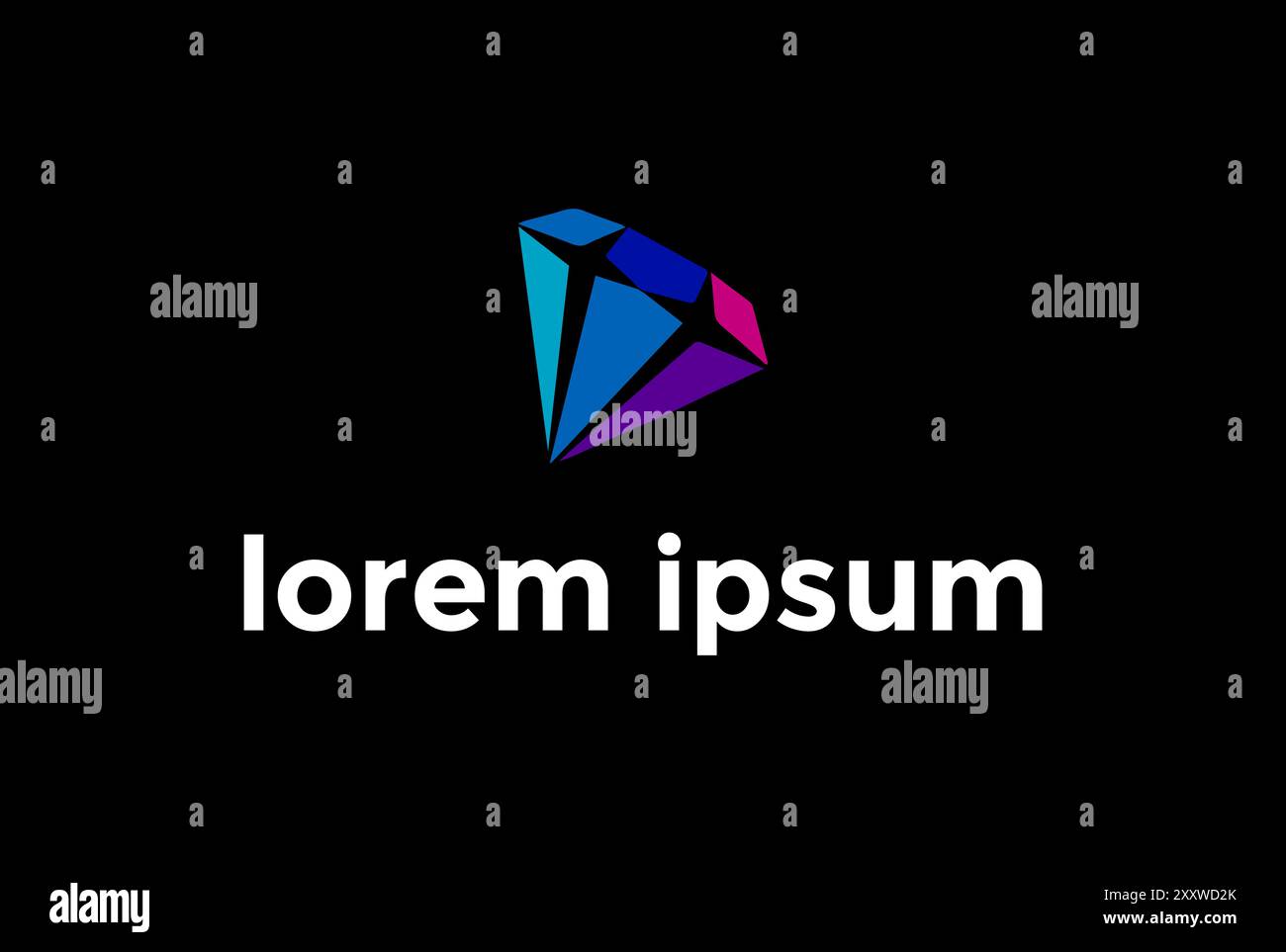 Purple diamond stone Stock Vector Images - Alamy