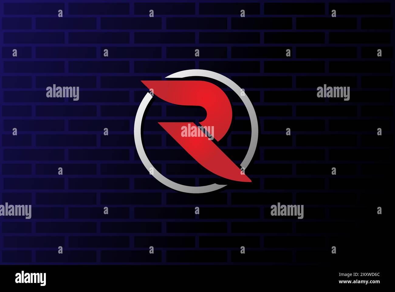 Simple Initial Letter R Monogram Logo Design Vector Stock Vector Image ...