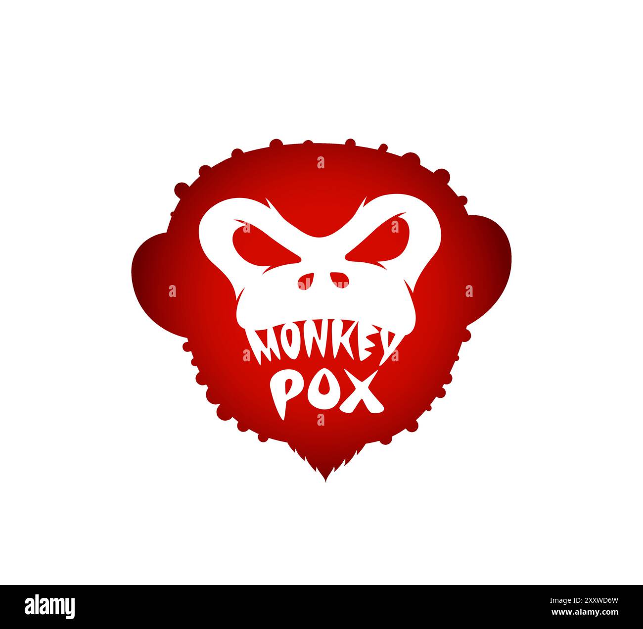 Monkeypox virus infection warning sign. Monkey pox disease outbreak ...