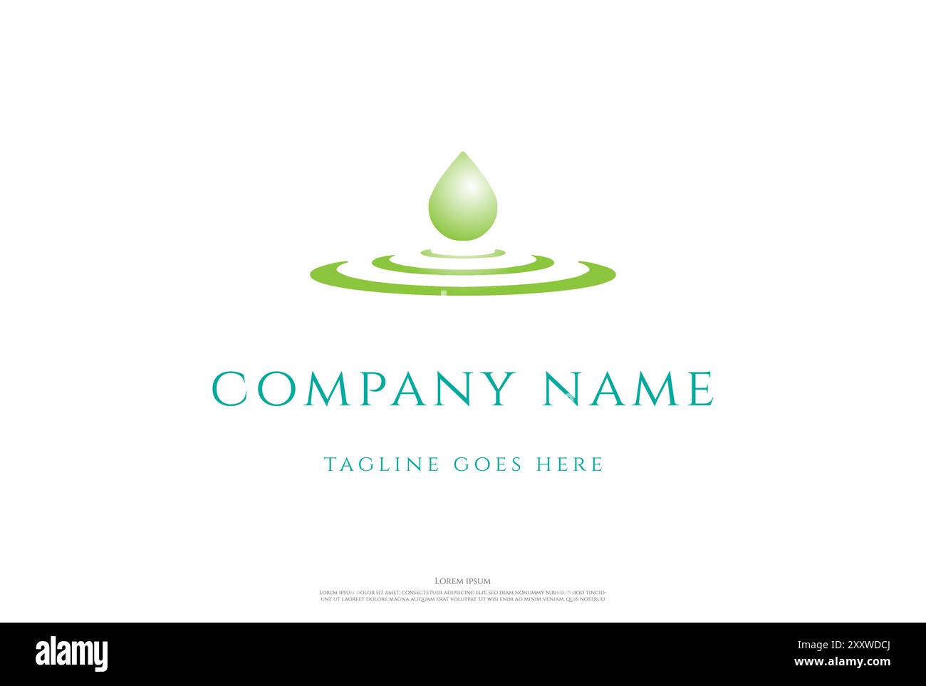 Pure Water Aqua Liquid Oil Drop Logo Design Vector Stock Vector Image ...