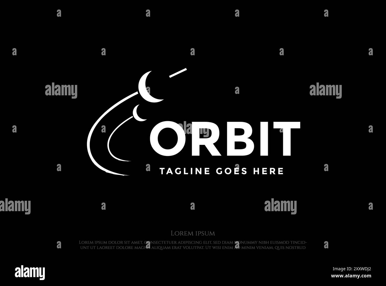 Planet Earth Moon Orbit Text Font Type Typography Word Science Logo ...