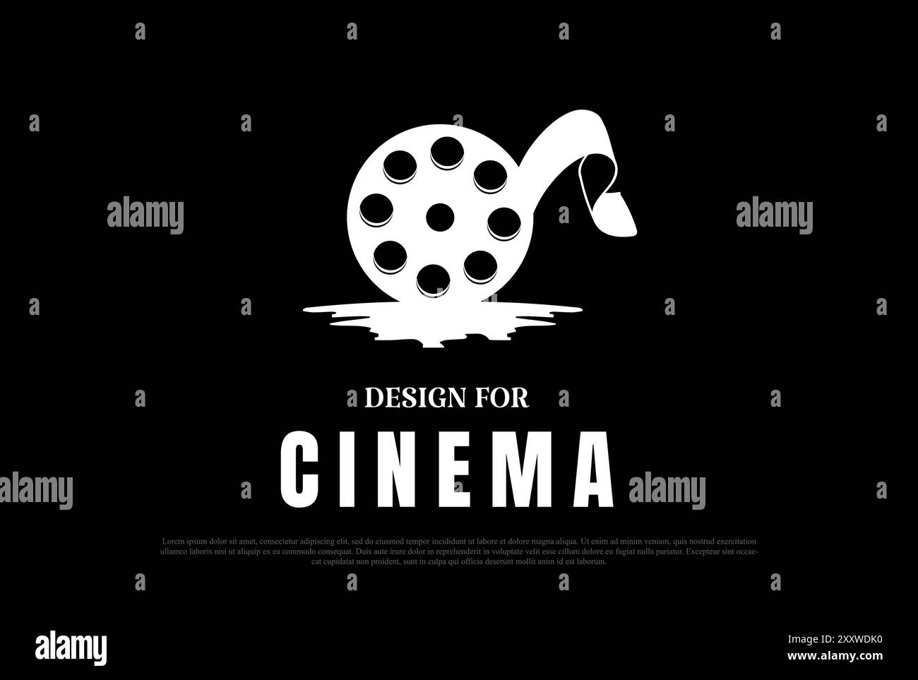 Mountain Film Strip for Movie Cinema Production Studio Logo Design ...