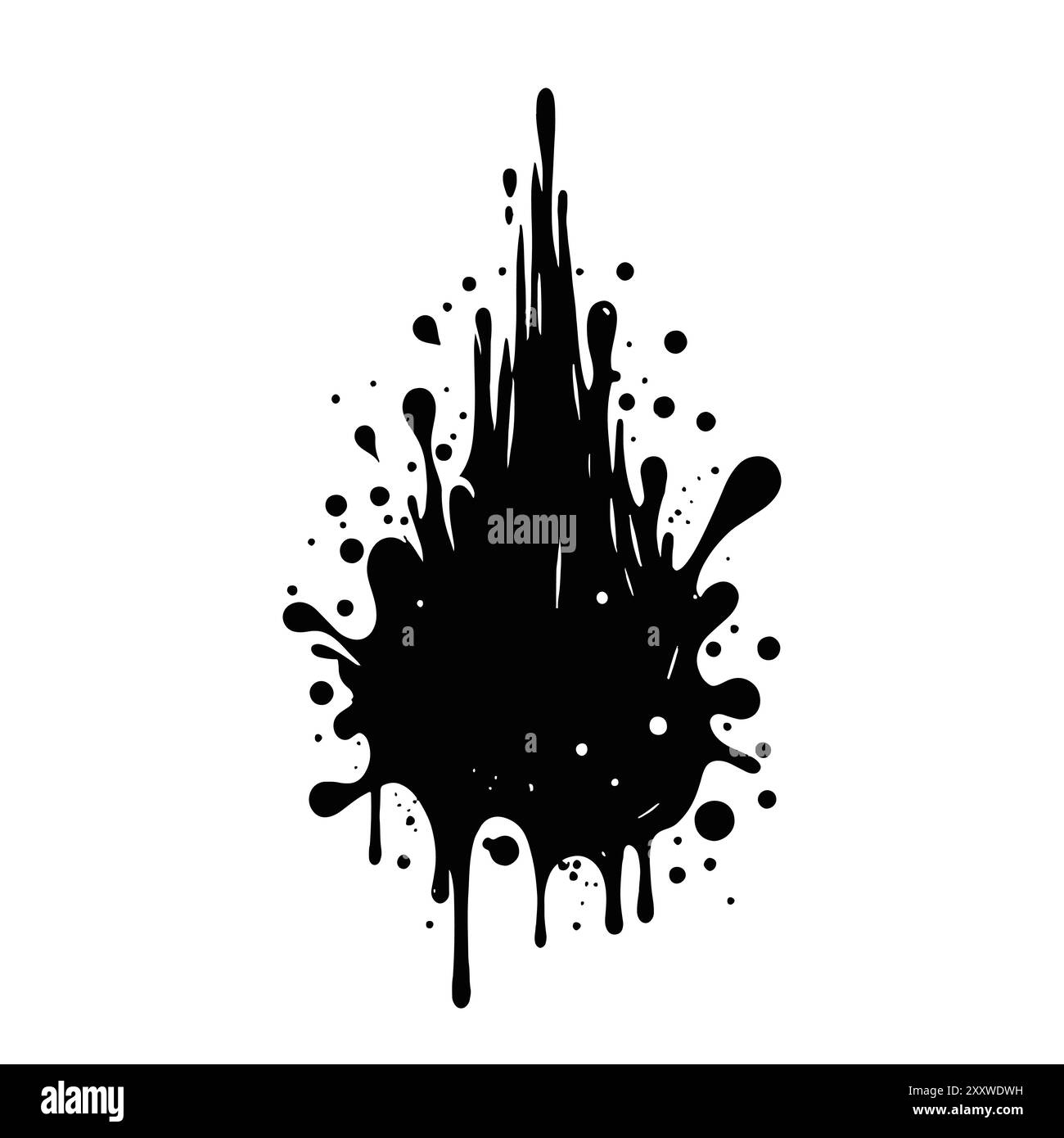 White and black paint splashes Stock Vector Images - Alamy