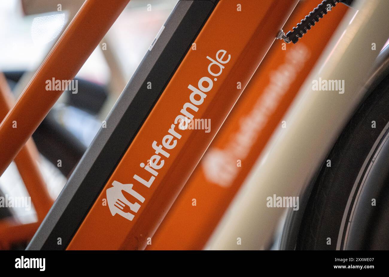 Berlin, Germany. 26th Aug, 2024. The logo of the delivery service ...