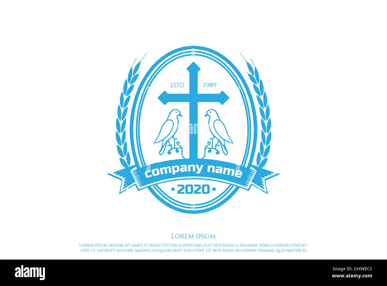 Vintage Retro Jesus Christian Cross with Dove Pigeon Bird Badge Emblem ...