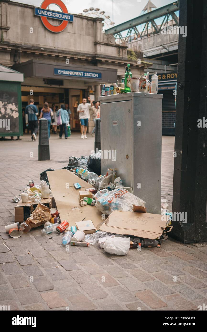 Euro Finals - London - UK - 2024.07.14: Football fans in Central London ...