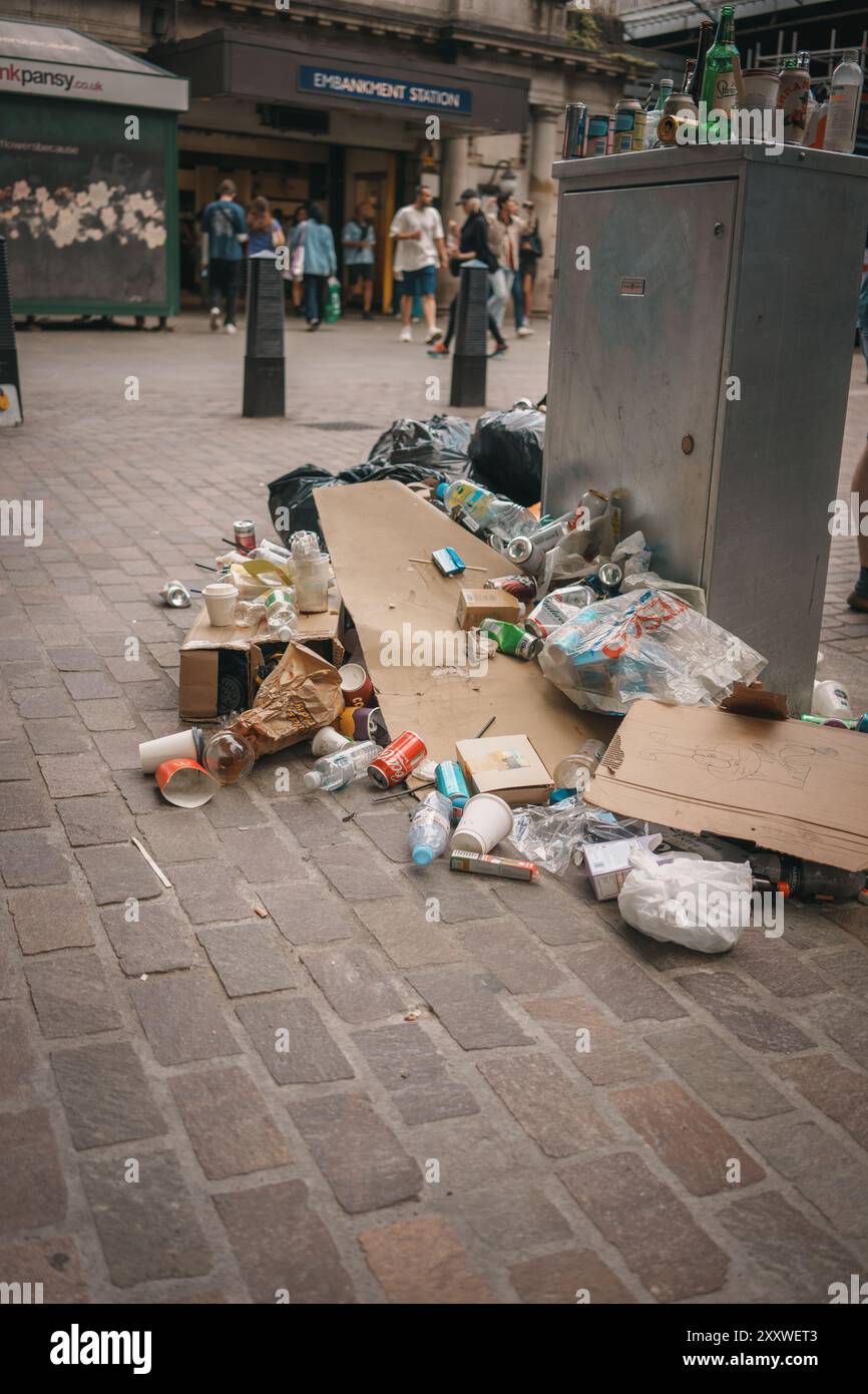 Euro Finals - London - UK - 2024.07.14: Football fans in Central London ...