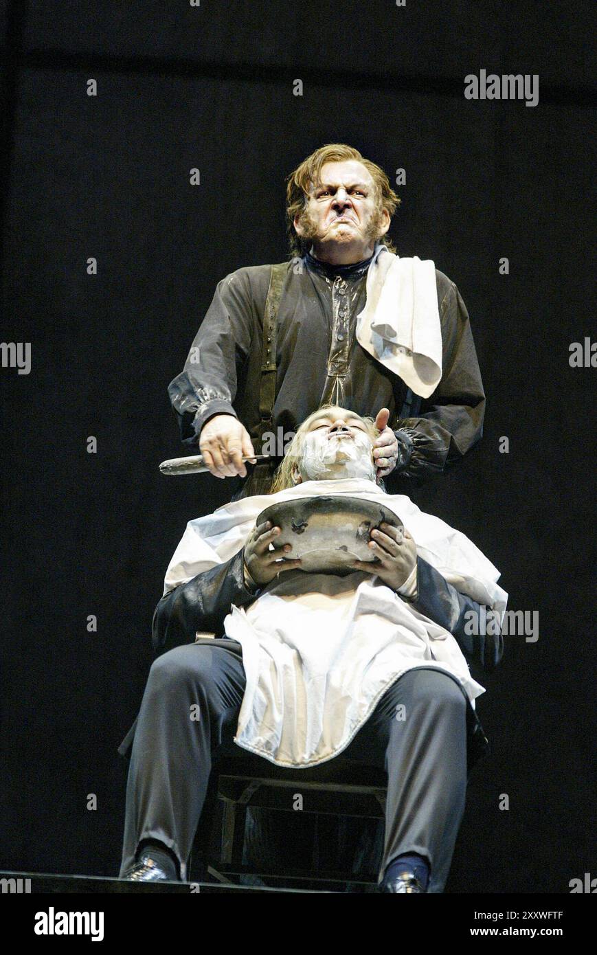 (top) Thomas Allen (Sweeney Todd), Jonathan Veira (Judge Turpin) in ...