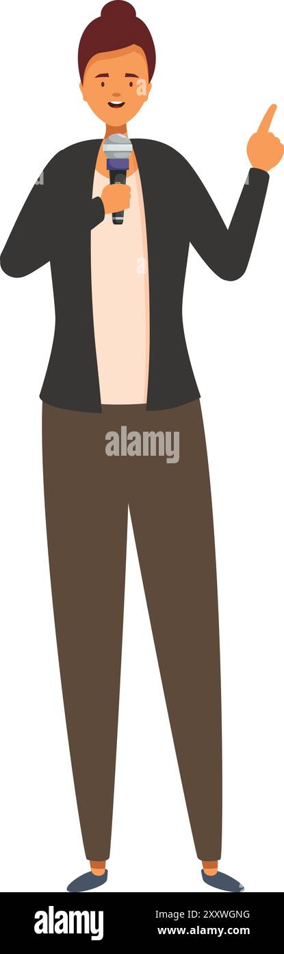 Captivating stage presence Stock Vector Images - Alamy