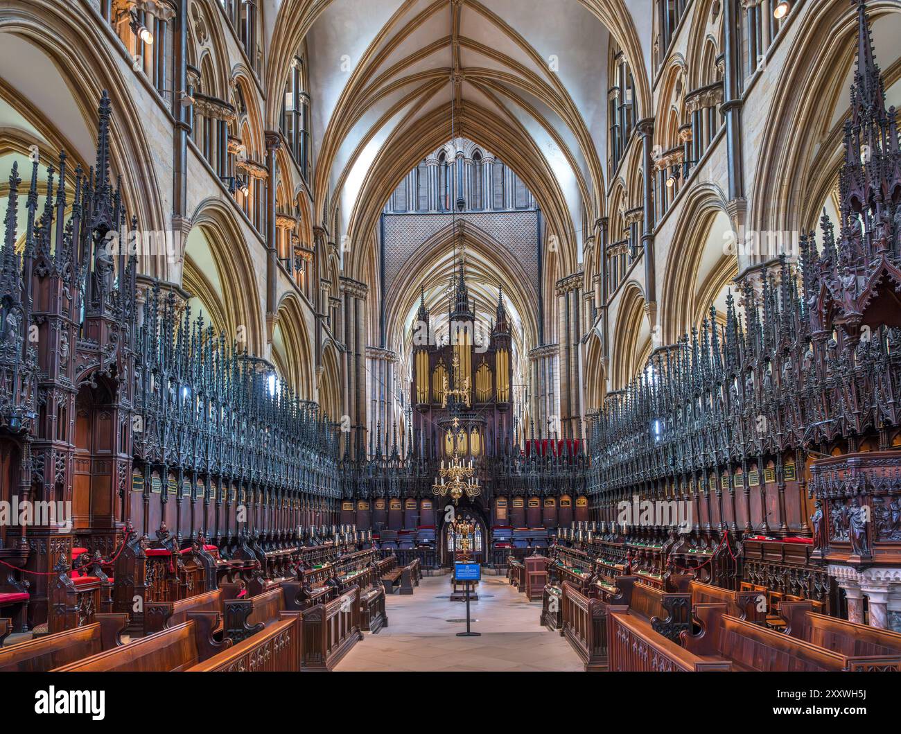 The Choir of Lincoln Cathedral, Lincoln, Lincolnshire, East Midlands ...