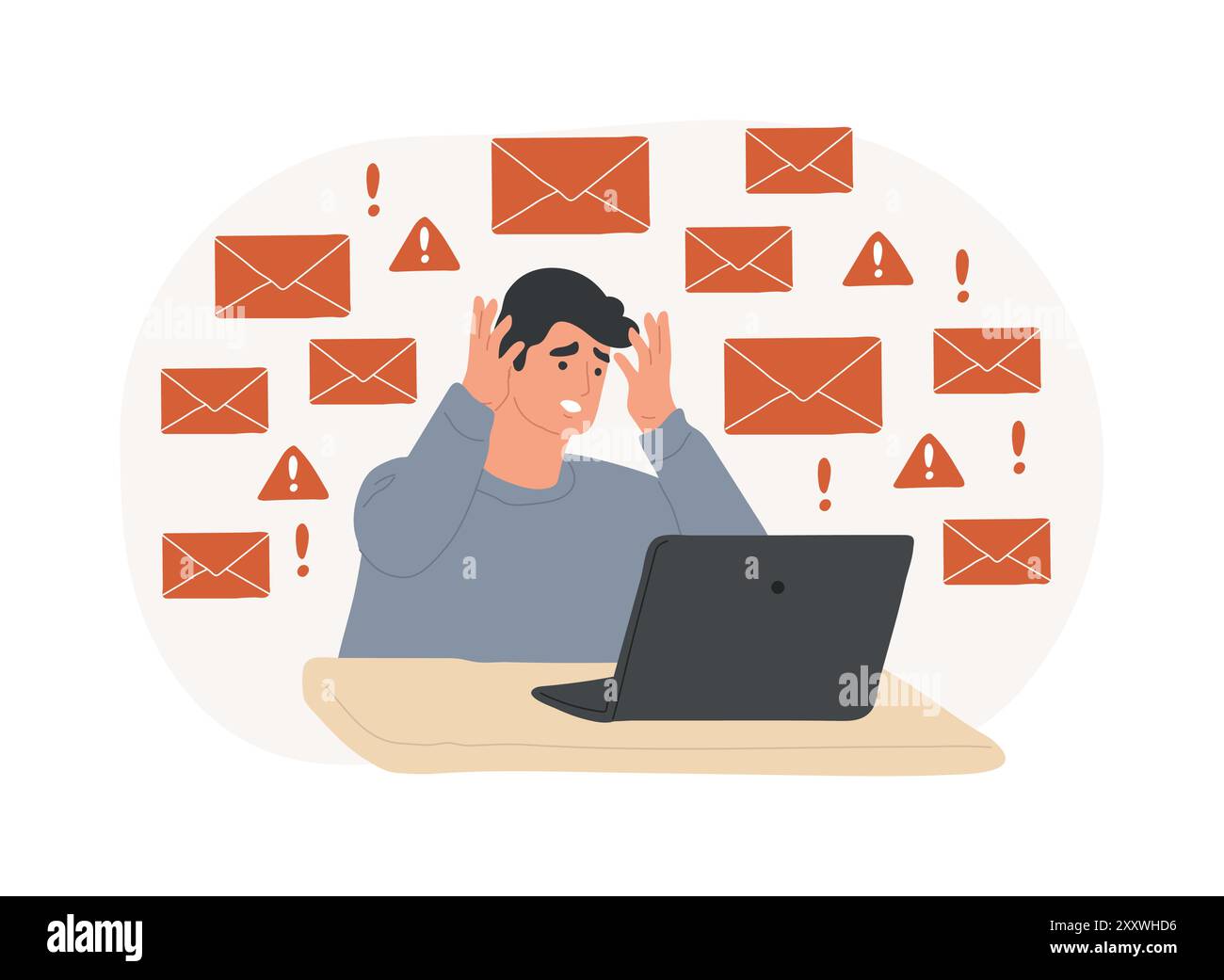 Spam isolated cartoon vector illustrations Stock Vector Image & Art - Alamy