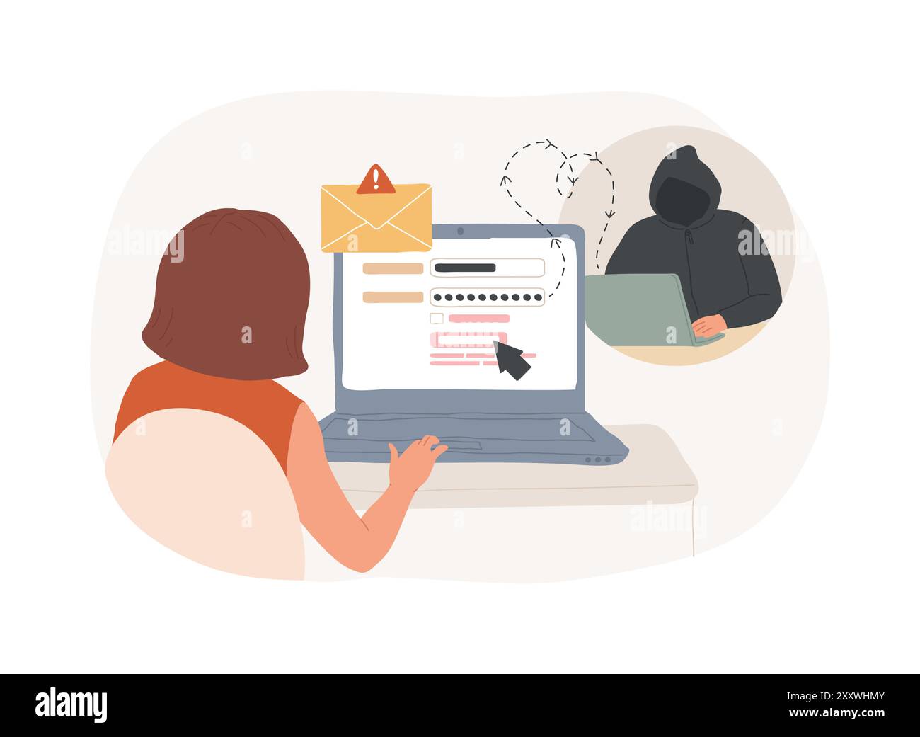 Phishing isolated cartoon vector illustrations Stock Vector Image & Art ...