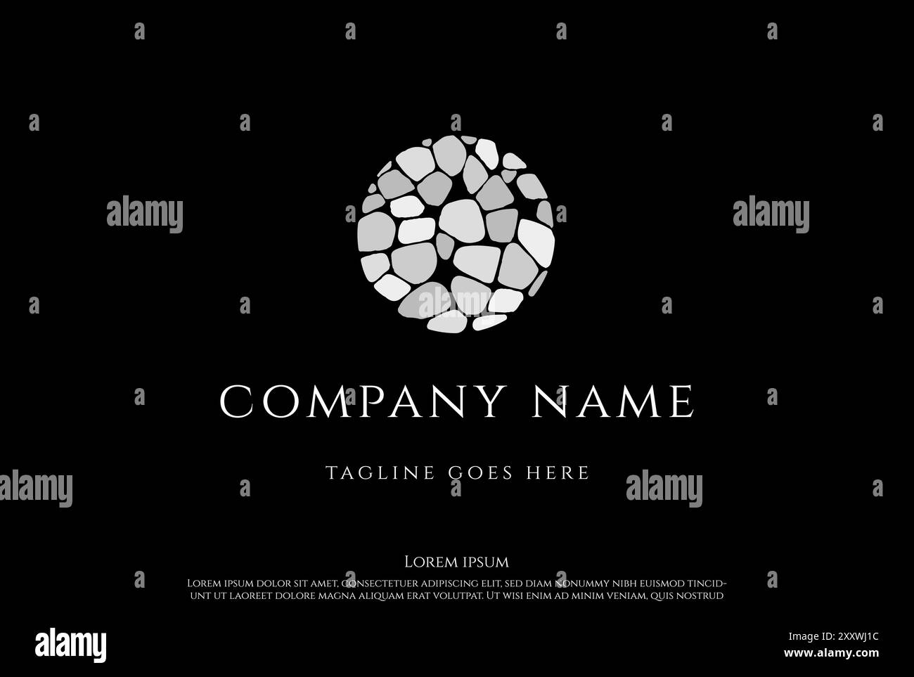 Circular Balance Stone for Yoga, Wellness or Spa Logo Design Vector ...