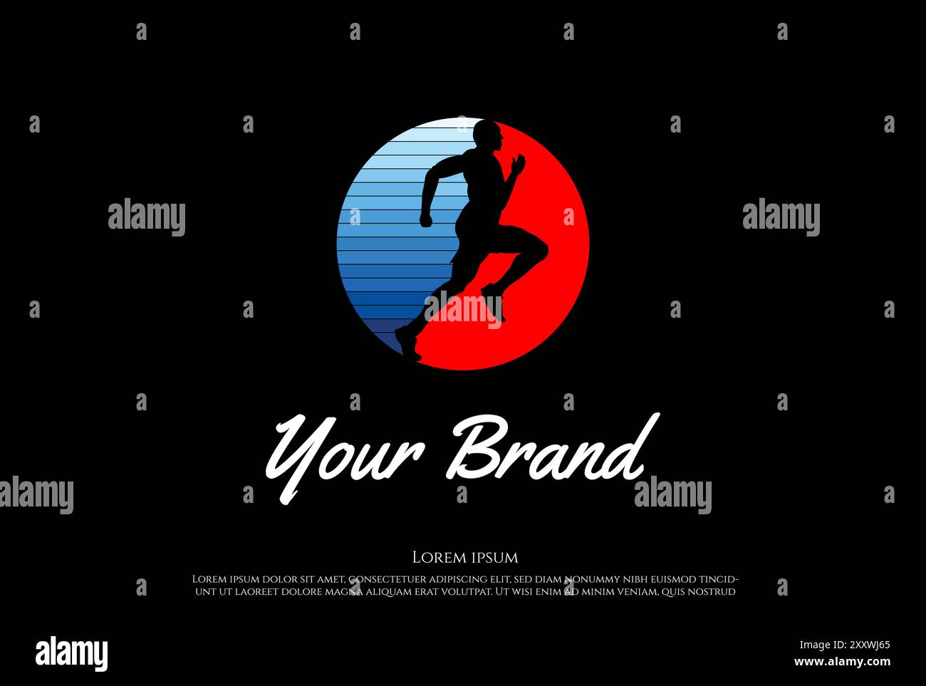 Jog logo design hi-res stock photography and images - Alamy