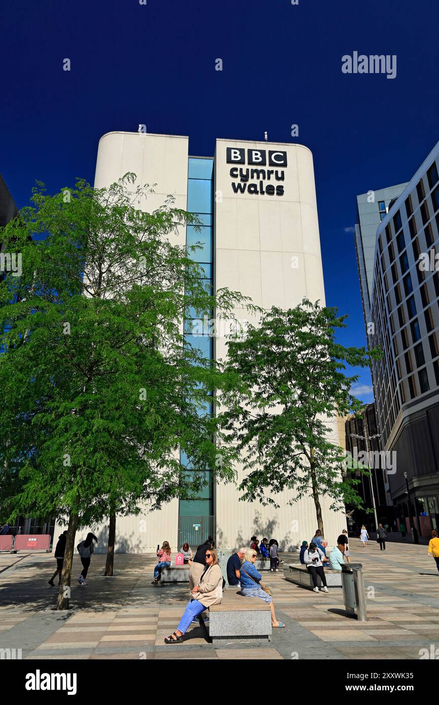 New BBC headquarters, Central Square, Cardiff, Wales Stock Photo - Alamy