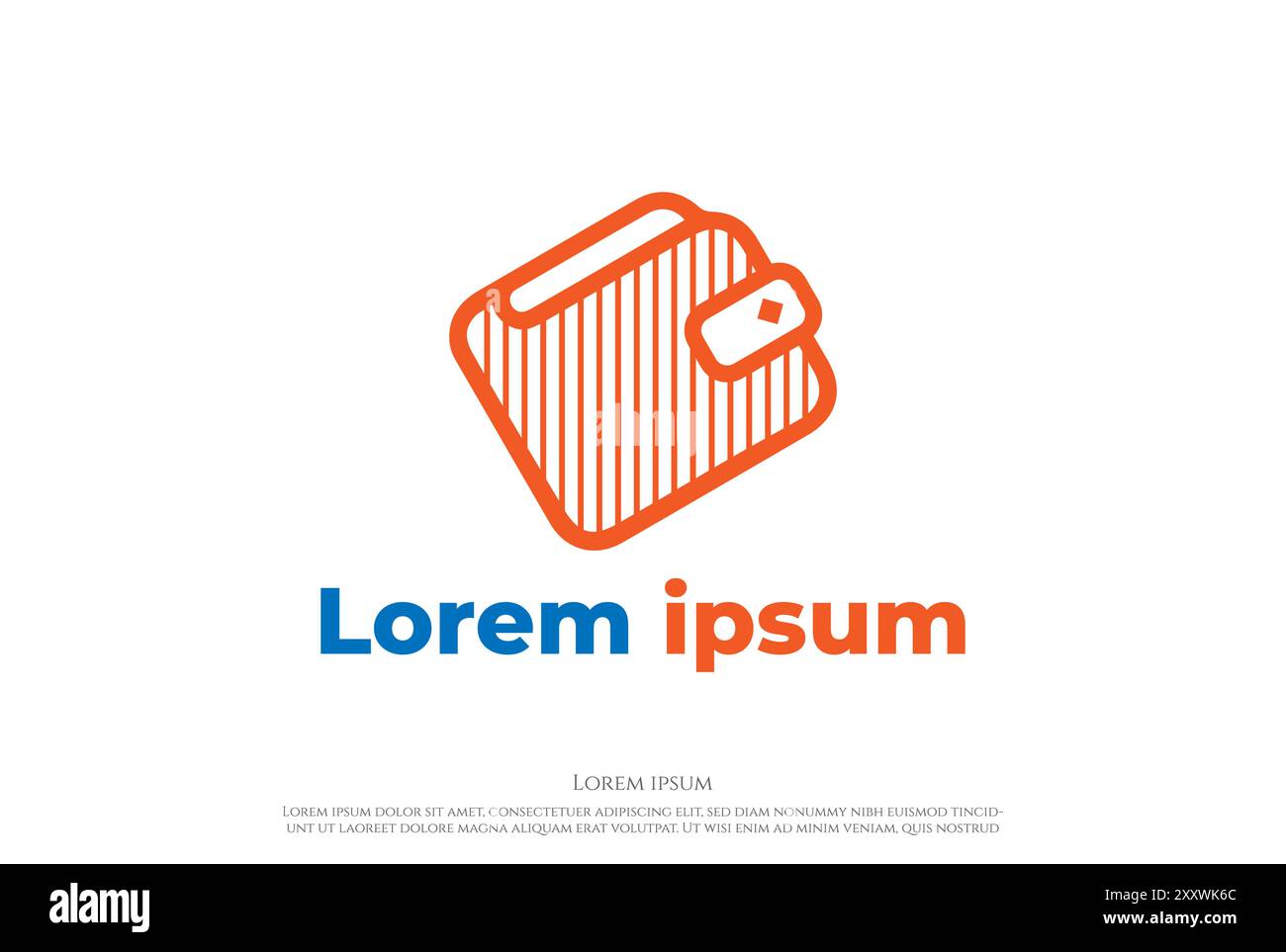 Modern Simple Minimalist E Wallet Logo Design Vector Stock Vector Image ...