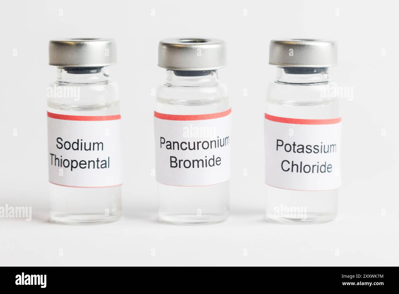 Medical Vials with a label reading the names of Lethal Injection Drugs ...