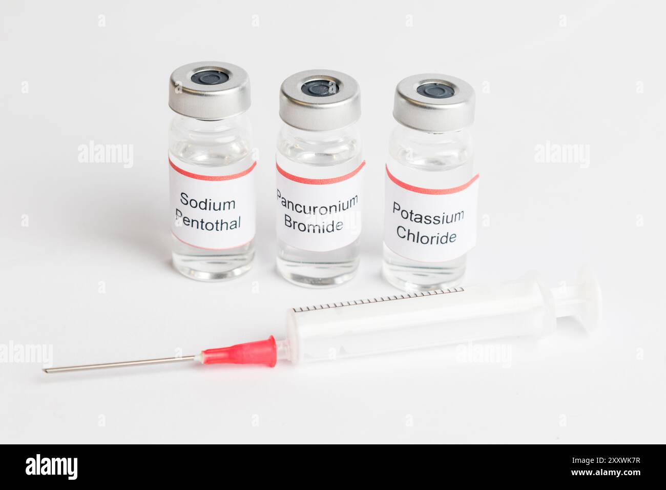 Medical Vials with a label reading the names of Lethal Injection Drugs ...