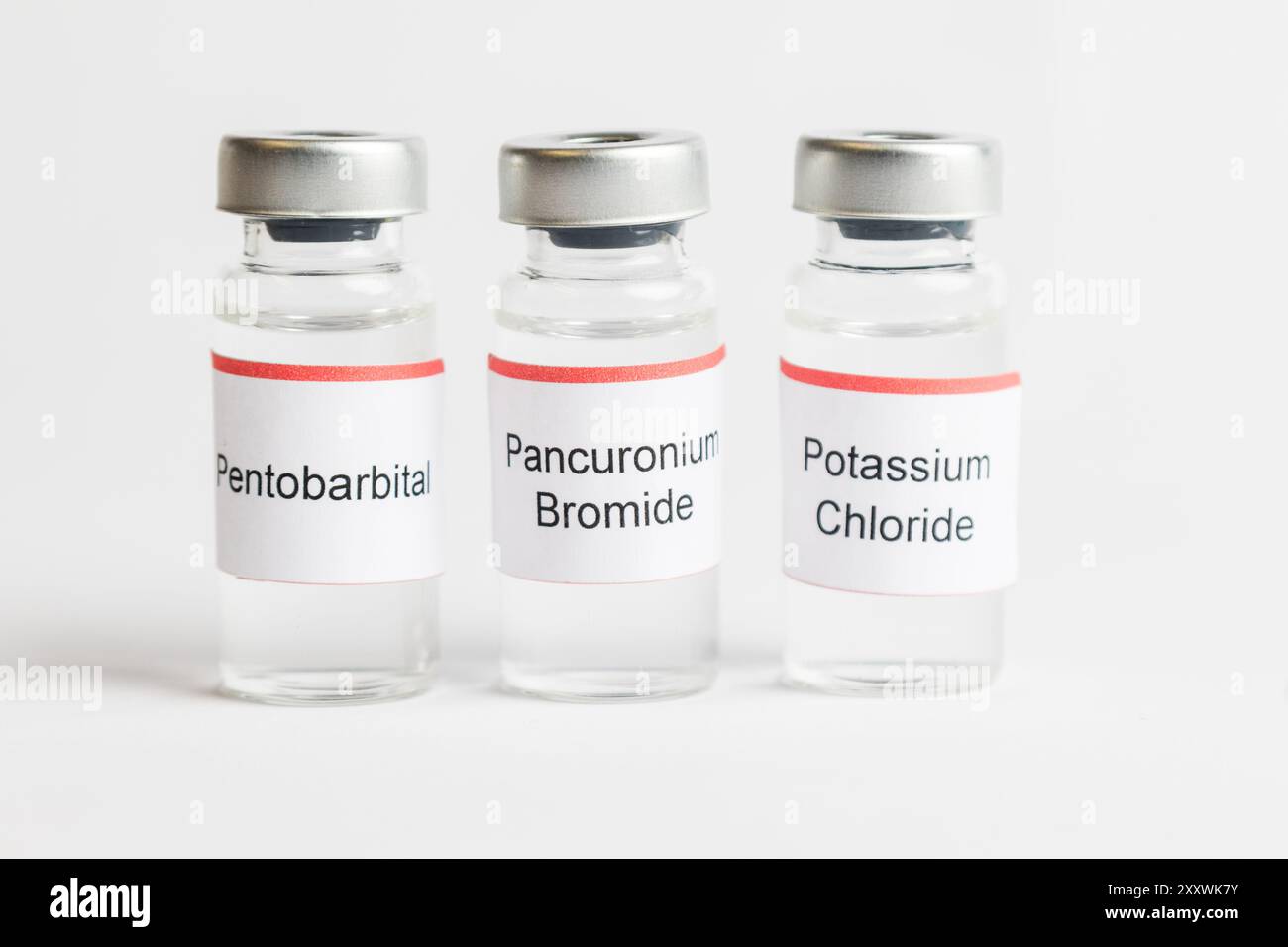 Medical Vials with a label reading the names of Lethal Injection Drugs ...