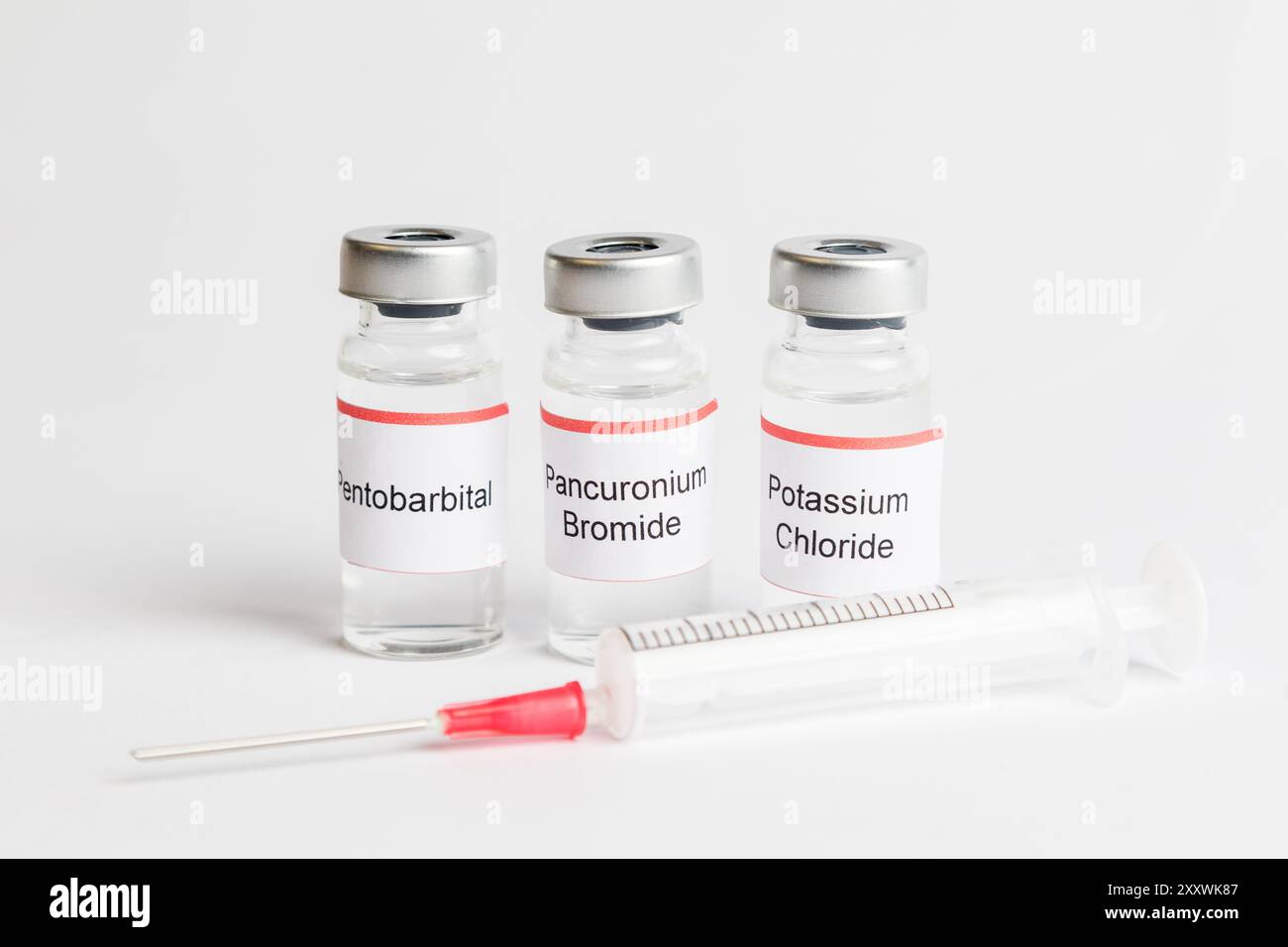 Medical Vials with a label reading the names of Lethal Injection Drugs ...
