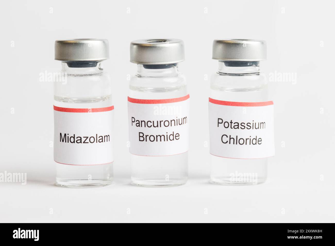Medical Vials with a label reading the names of Lethal Injection Drugs ...