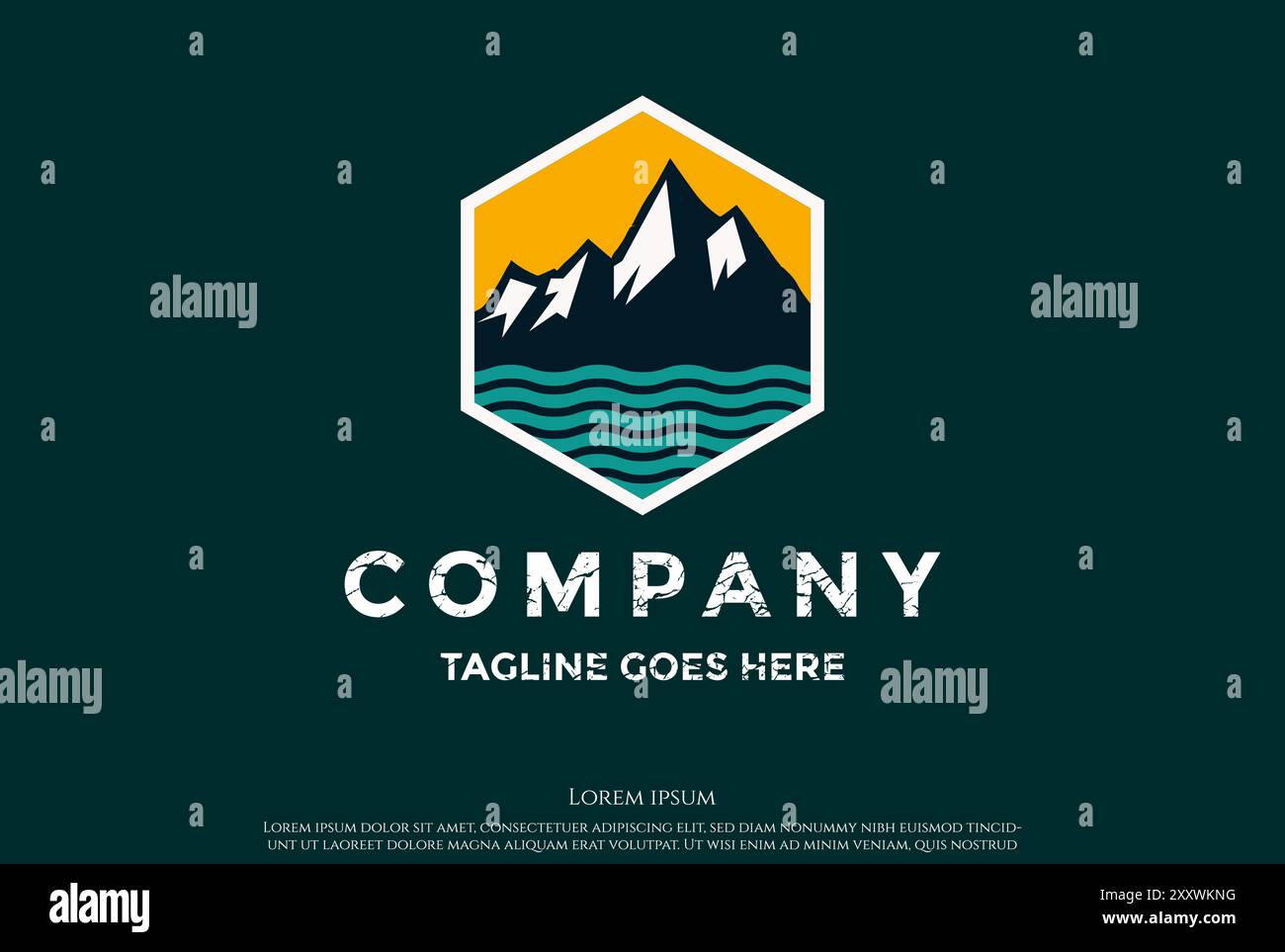 Ice creek valley Stock Vector Images - Alamy