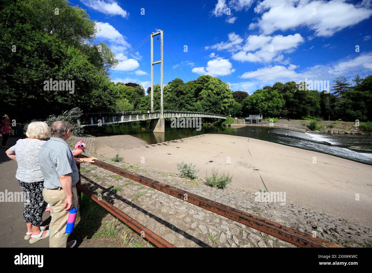 Blackweir suspension bridge hi-res stock photography and images - Alamy