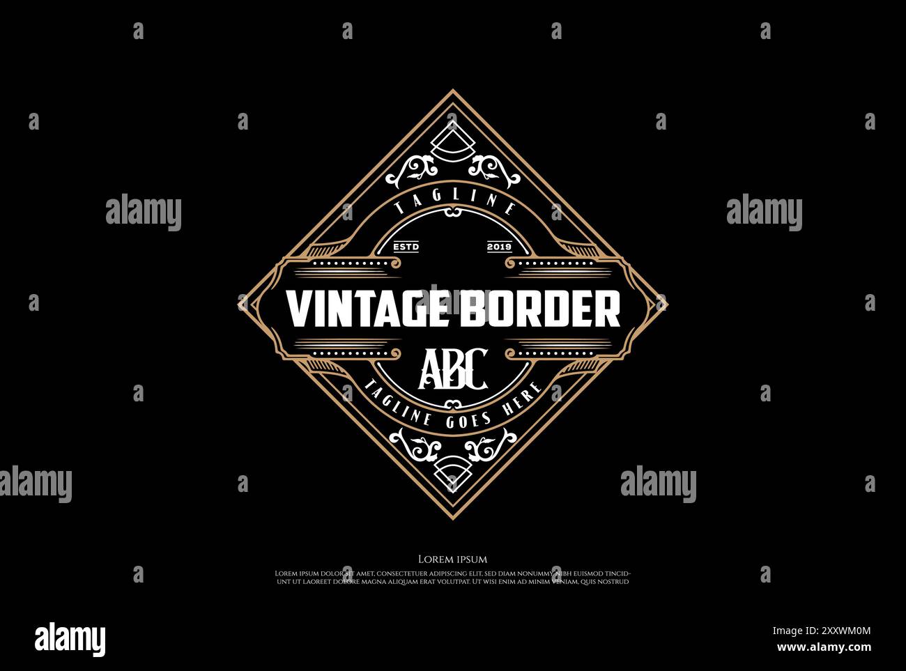 Rum minimalist logo hi-res stock photography and images - Alamy