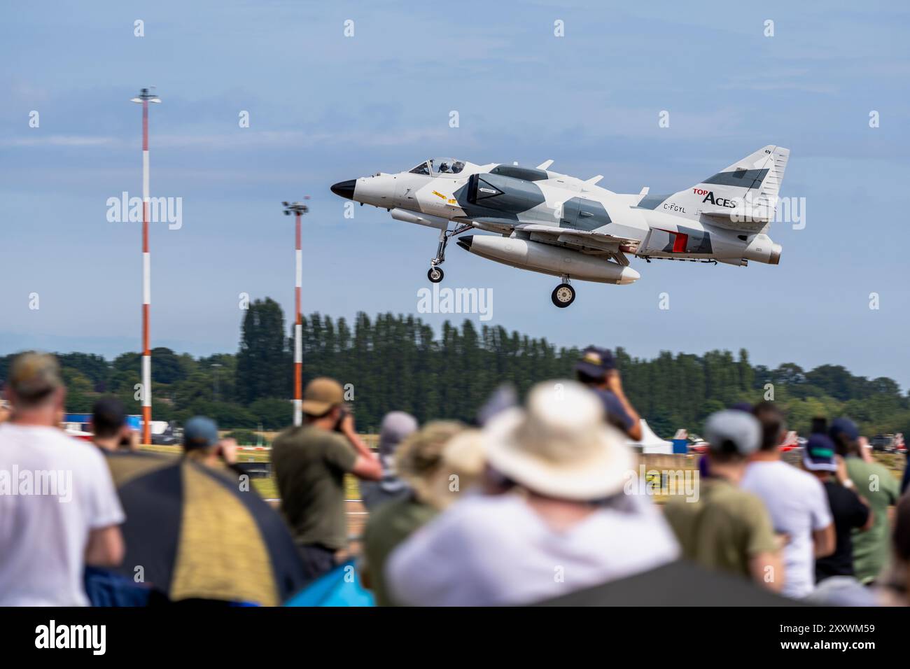 Top Aces - Douglas A-4 Skyhawk, arriving at RAF Fairford to take part ...
