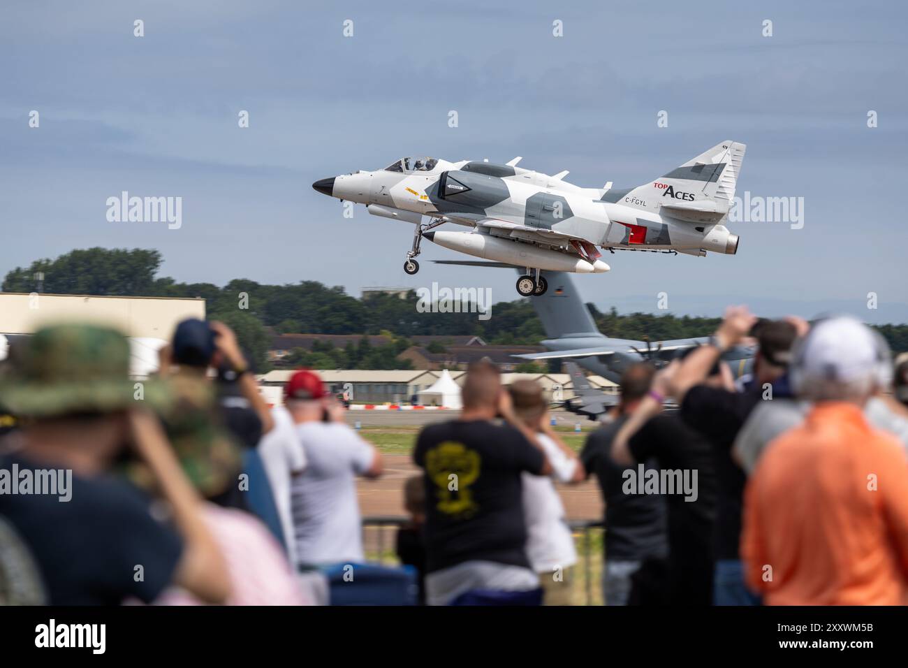 Top Aces - Douglas A-4 Skyhawk, arriving at RAF Fairford to take part ...