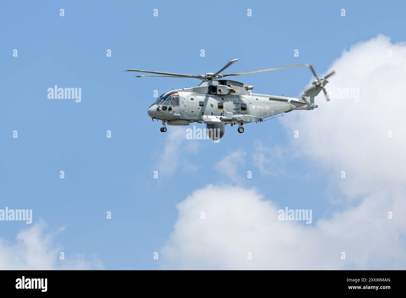 Royal Navy - Leonardo Merlin HM.2, arriving at RAF Fairford to take ...