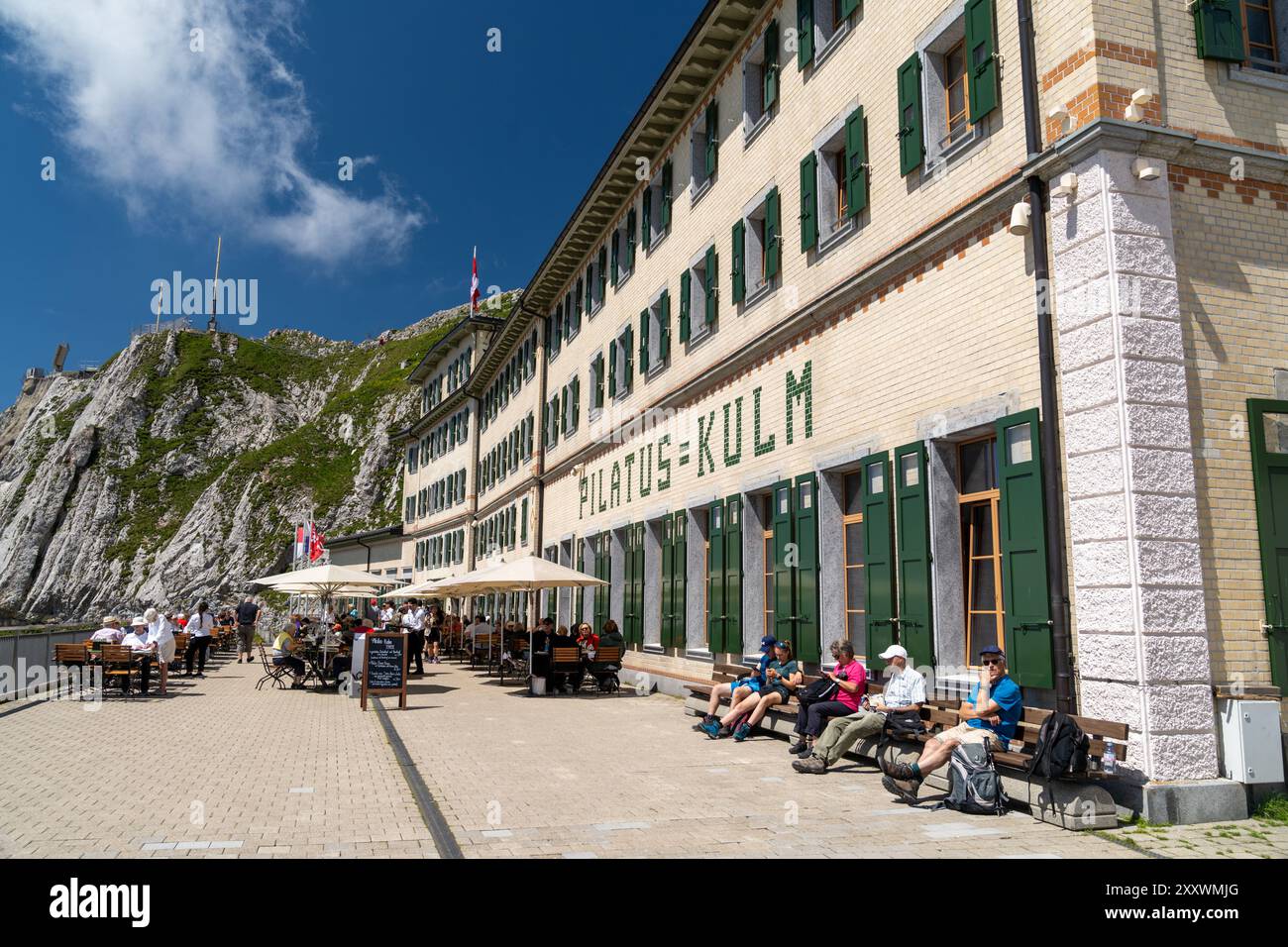 Switzerland mt pilatus hotel pilatus kulm hi-res stock photography and ...