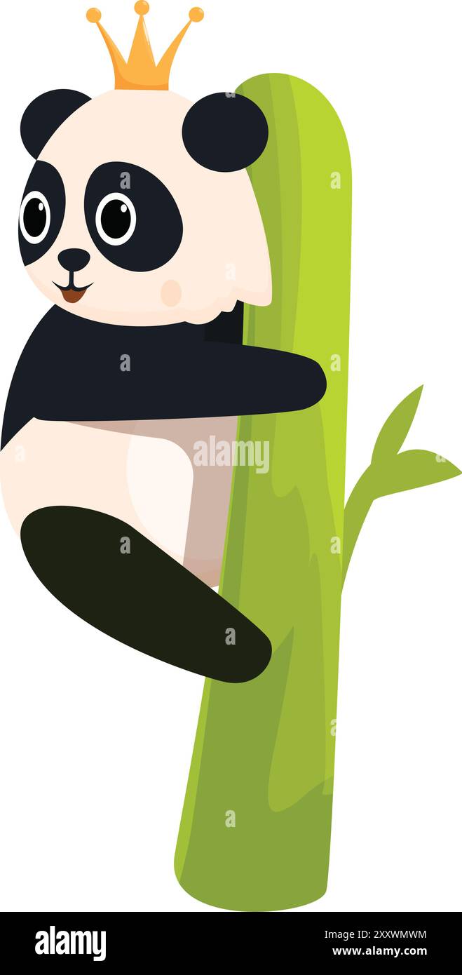 Panda hugging a tree Cut Out Stock Images & Pictures - Alamy