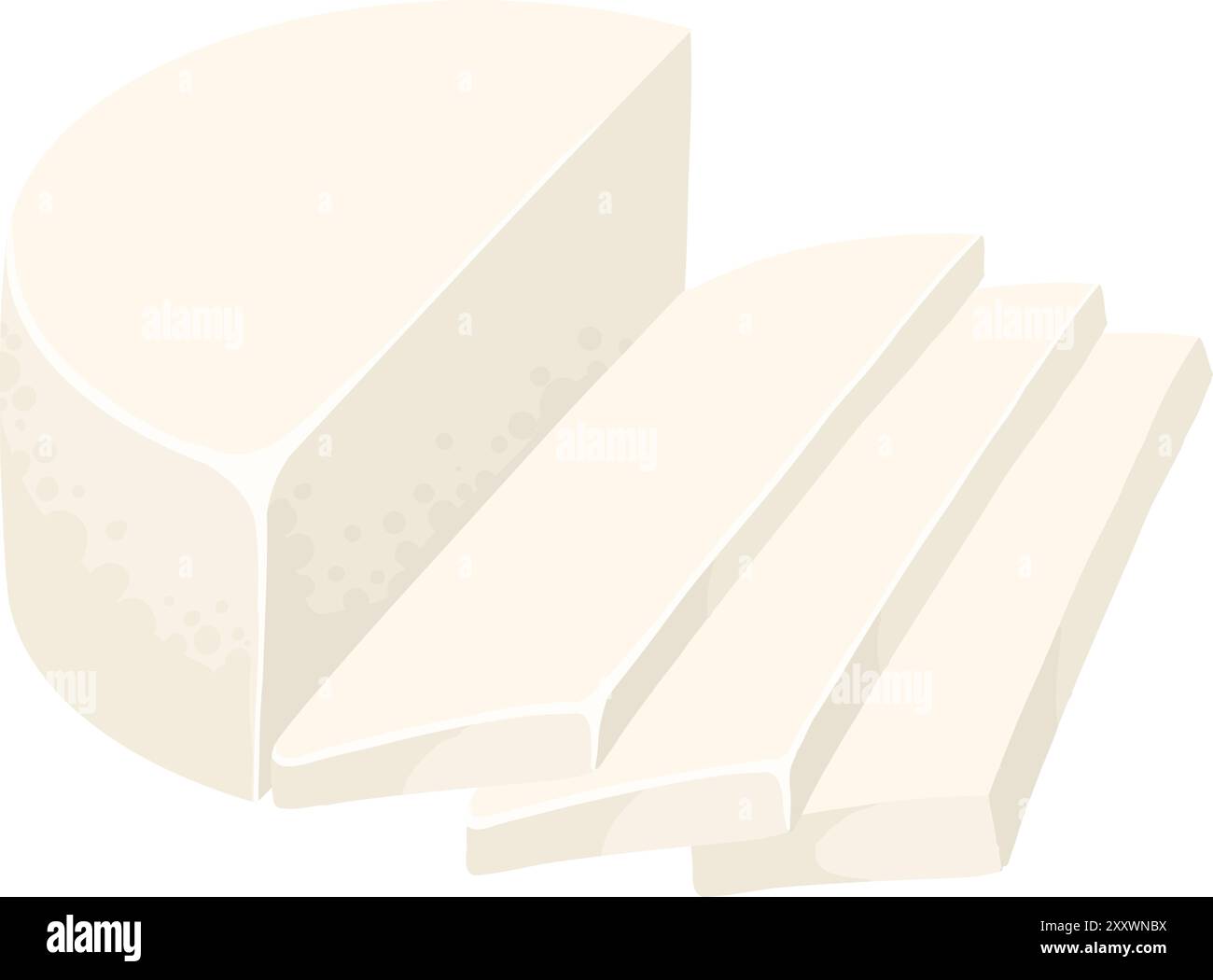 Flat cheese. Delicious dairy product, fresh farm market good. Italian ...