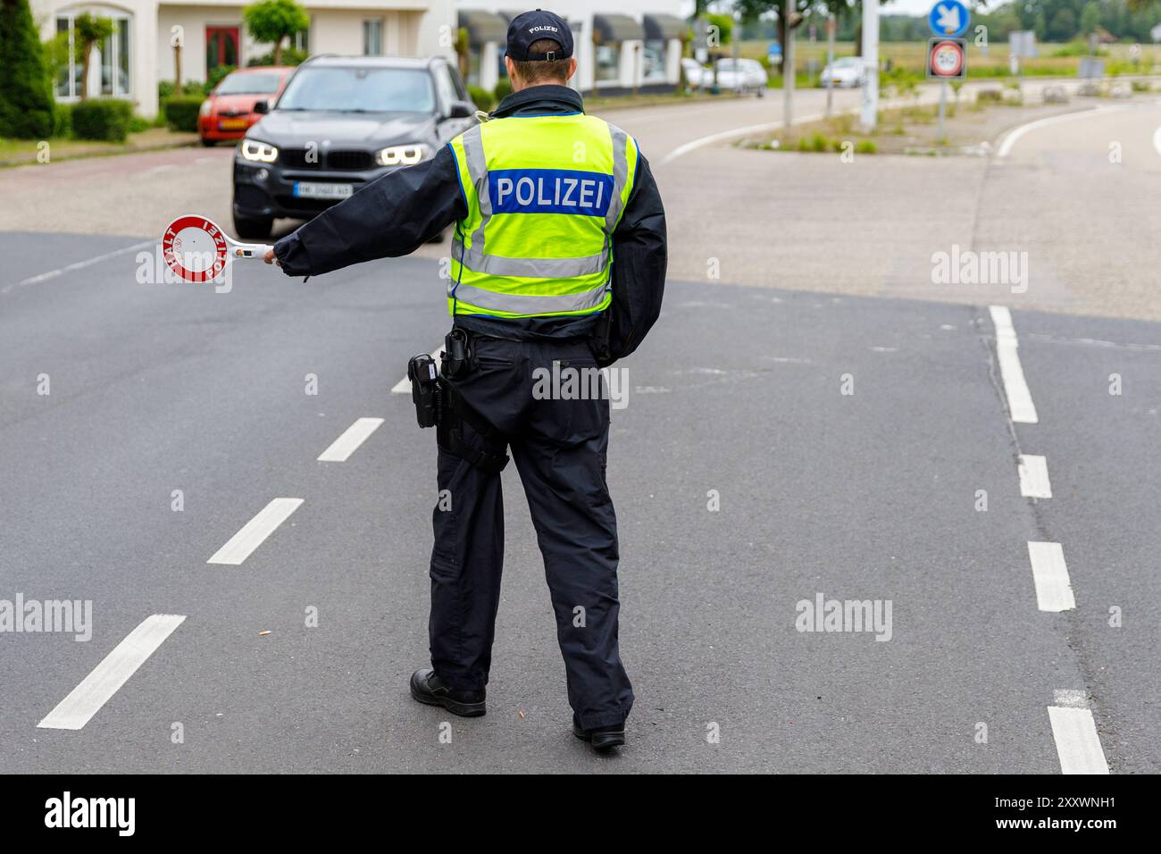 German border control Stock Photo - Alamy