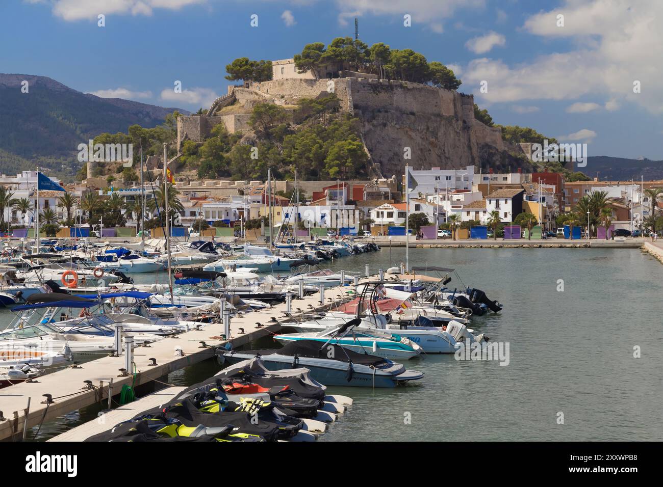 Denia castle from marina hi-res stock photography and images - Alamy