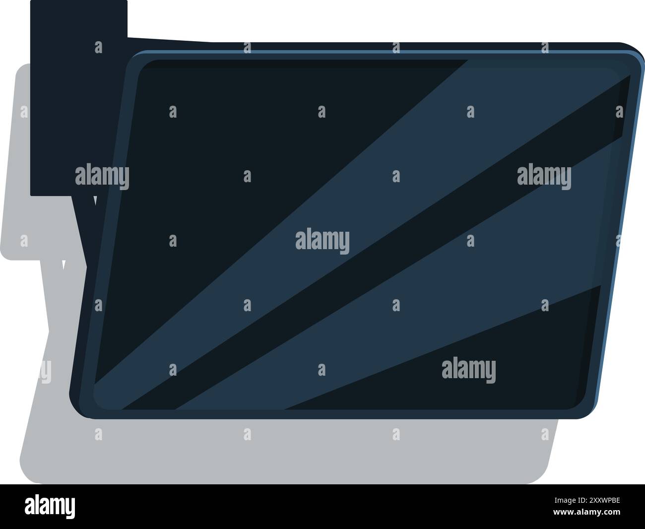 Speed camera recording speed of passing cars on the road Stock Vector ...
