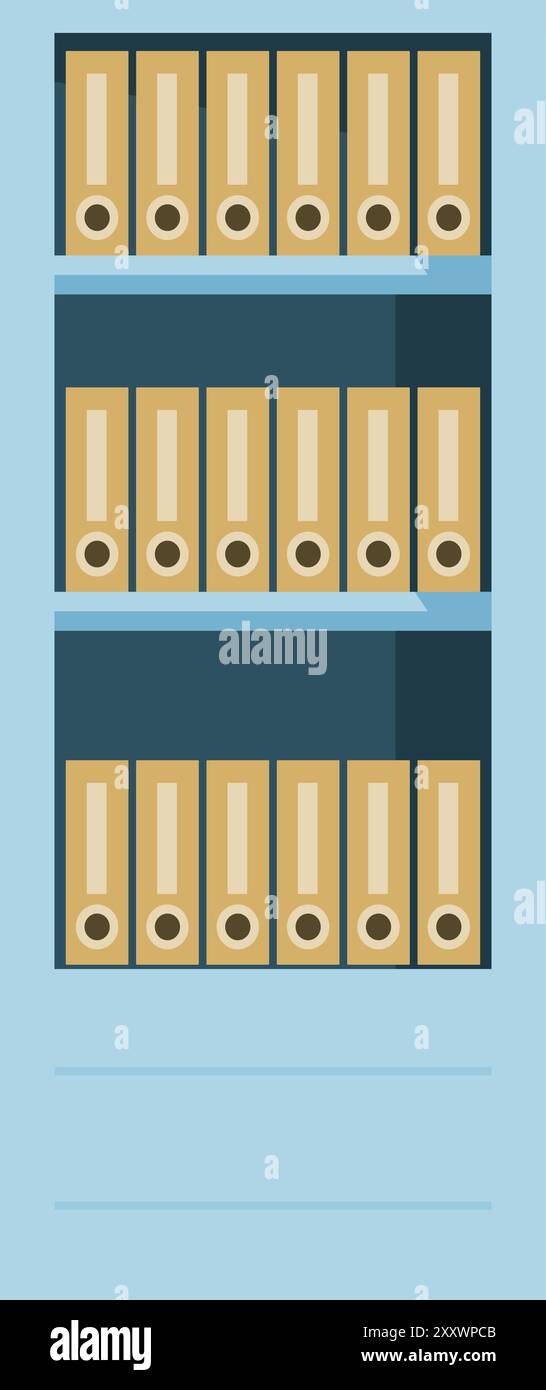 Tall filing cabinet is holding folders and organizing important ...