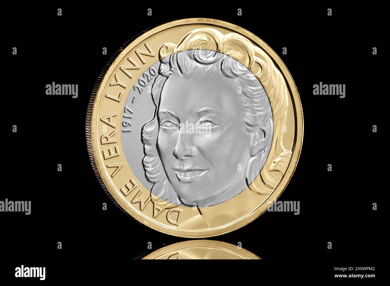 A United Kingdom £2 coin released by the Royal Mint to commemorate the ...