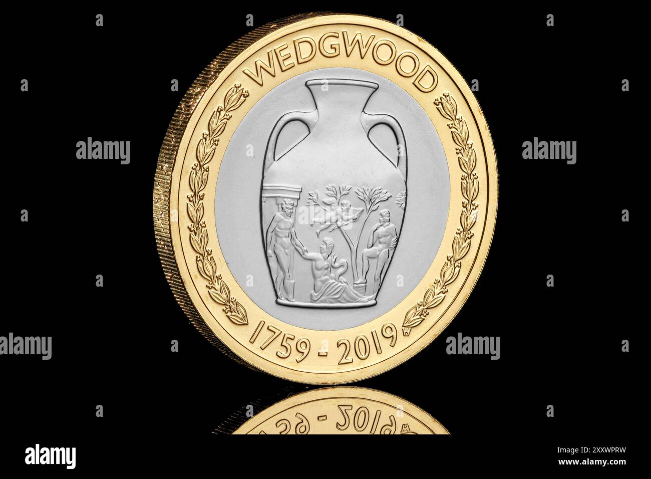 United Kingdom £2 coin issued in 2019 to commemorate the 260th ...