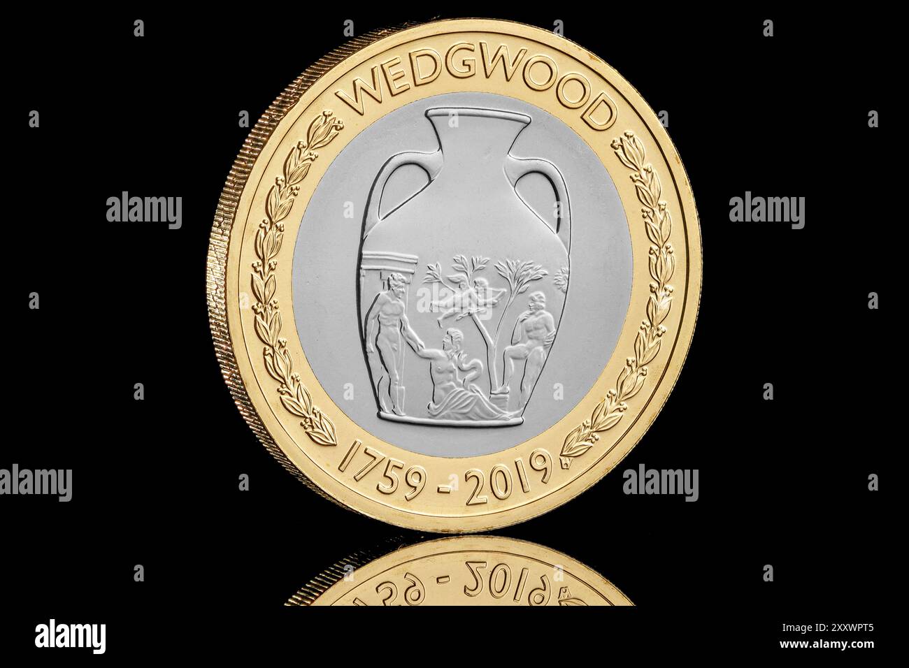 United Kingdom £2 coin issued in 2019 to commemorate the 260th ...