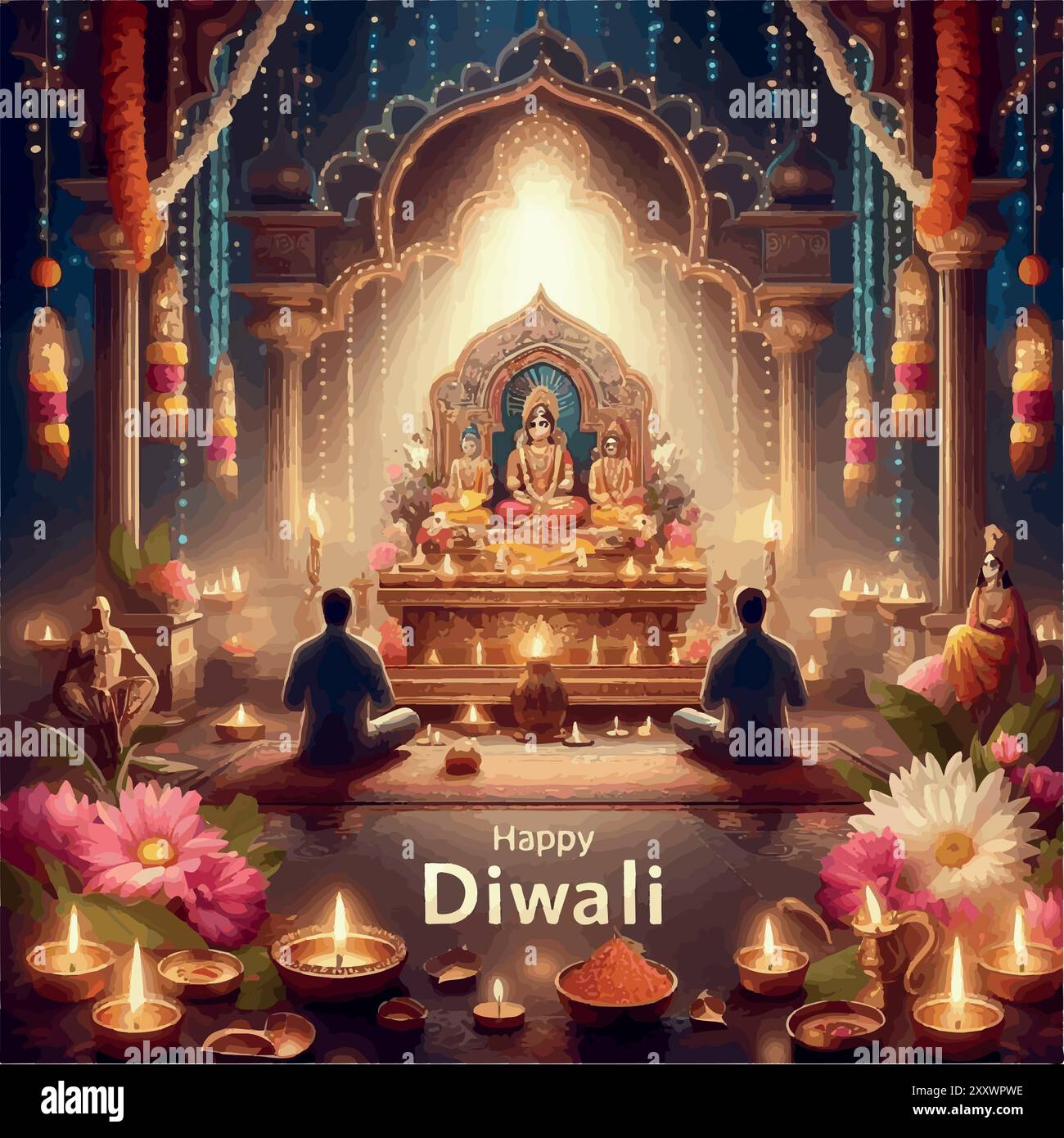 Diwali icons hi-res stock photography and images - Alamy