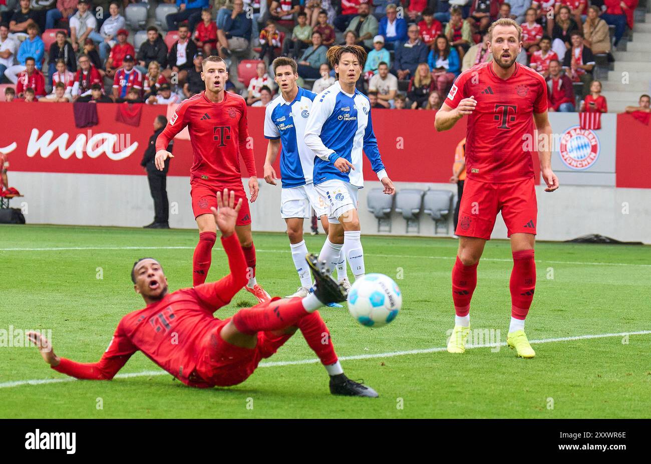 Munich, Germany. 20th Aug, 2024. Michael Olise (FCB 17) missed chance ...
