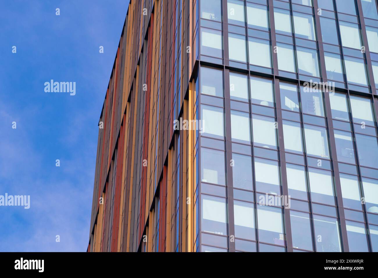 Modern building, close-up. Modern architecture, office building ...