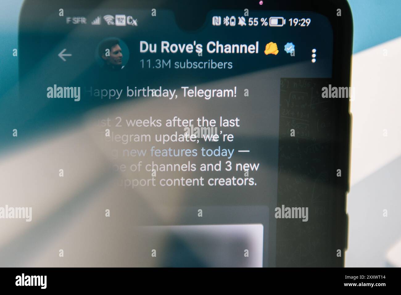 Paris, Ile De France, France. 26th Aug, 2024. The Telegram logo with ...