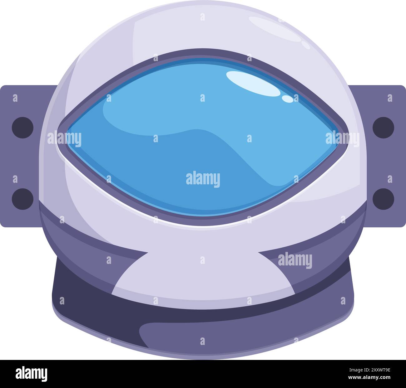 Modern astronaut helmet with a blue transparent visor, perfect for ...
