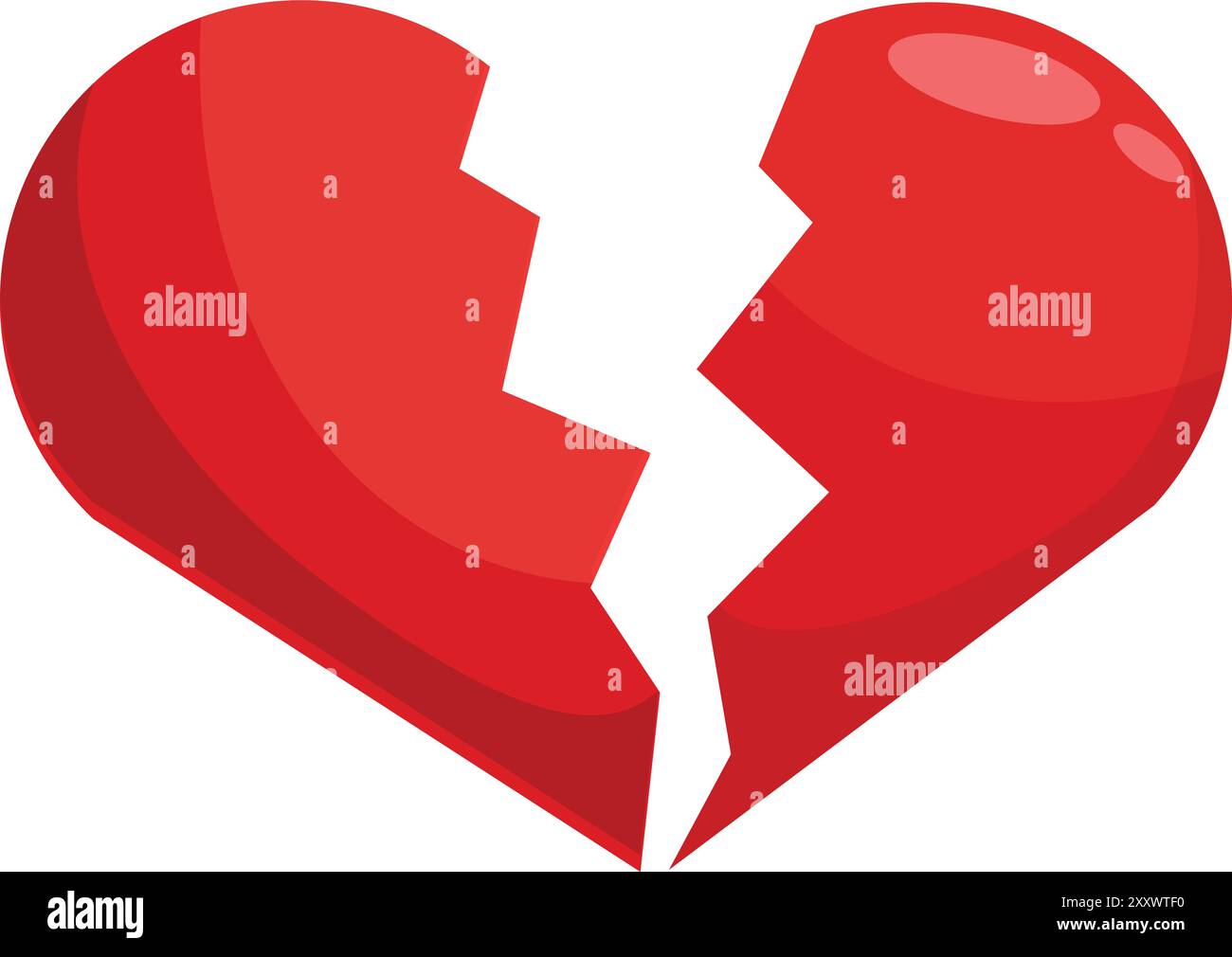 Painful heart of divorce Stock Vector Images - Alamy