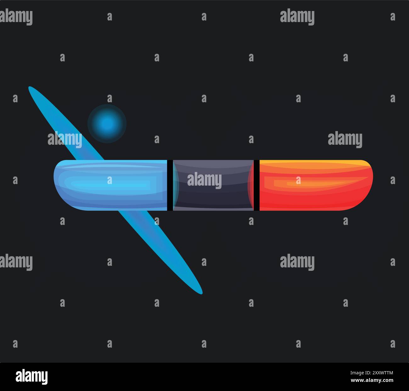 Colorful spaceship is flying in the dark galaxy Stock Vector Image ...